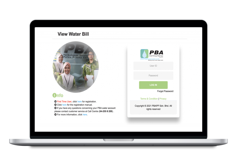Water Bill & Payments – Perbadanan Bekalan Air Pulau Pinang